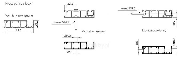 Żaluzje fasadowe Z90 Box - Dane Techniczne - Kaseta z90 box 1, żaluzja ...
